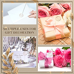 500 Pcs You're Invited Seals Stickers for Wedding Invitations Wedding Stickers for Envelopes Rose Gold Envelope Seals Envelope Stickers DIY Handmade Wedding Labels, 1.3 Inches