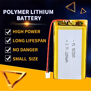 YDL 3.7V 1200mAh 503365 Lipo Battery Rechargeable Lithium Polymer ion Battery Pack with PH2.0mm JST Connector