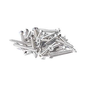 IMScrews 25pcs #8 x 1-1/2" (38mm) Stainless Flat Head Phillips Wood Screws 18-8 (304) Stainless Steel Countersunk Self Tapping Screws
