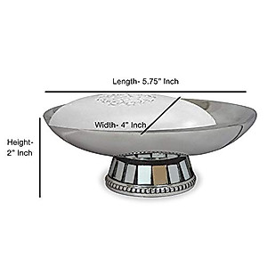 nu steel (Set of 4) Iceberg Bath Accessory set in Ice Gray: Includes Soap Dish, Toothbrush Holder, Tumbler, Soap/ Lotion Dispenser
