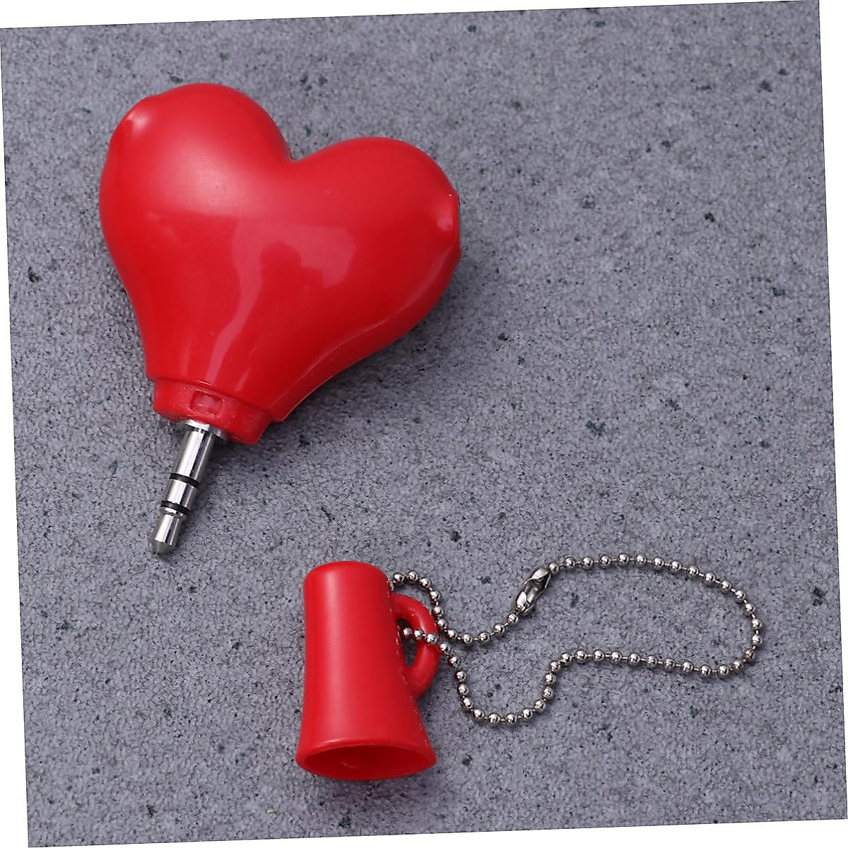 Abaodam 3. 5mm Audio Splitter Y Splitter Cable Heaphone Splitter Stereo Audio Splitter Earphone Splitter Adapter Audio Connector Adapter Heart-Shaped Foreign Trade Products Lovers