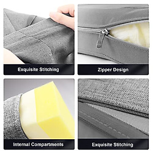 Detiblue Custom Bench Cushion Outdoor Cushions for Patio Furniture Indoor Bay Window Seat Porch Swing Bench Cushions Non-Slip Bench Pads 70D High Elastic Sponge