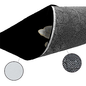 Abstract White Floral Round Area Rug 3.3ft,Washable Outdoor Indoor Carpet Runner Rug for Bedroom,Kitchen,Living Room,Spring Botanical Flower Gold Line Black Area+Rug Small Bath Door Desk Floor Mat