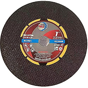 WA 10PACK - 7”x1/16"x7/8" Cutting Wheel for Metal & Stainless Steel, Cut-Off Discs Used On Angle Grinder, Diameter 7 inch, Arbor 7/8 inch, Aggressive Cut