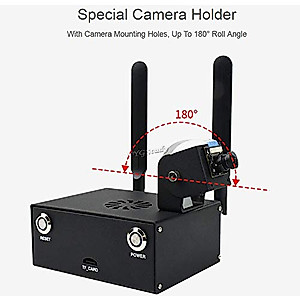 XYGStudy Jetson Nano 2GB Metal Case (E) with Camera Holder and Invisible Cooling Fan Design Specialized for Jetson Nano 2GB Developer Kit Only