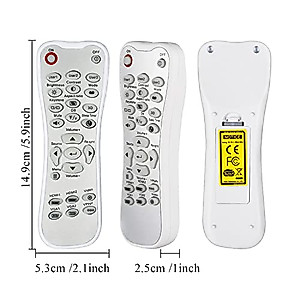 New Replacement Remote Control compatible with Optoma Projector HD26 GT1080 GT1070X HD141X DH1008 HD37 HDF536 HDF537ST HD200D EH200ST L-27-5KEY Controller
