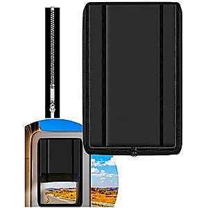 RV Window Shade Coverings with Zipper,Foldable Camper RV Door Window Shade RV Curtains for Camper Insulator for Motorhome Skylight & Window, Camper Accessories for Inside Travel Trailers