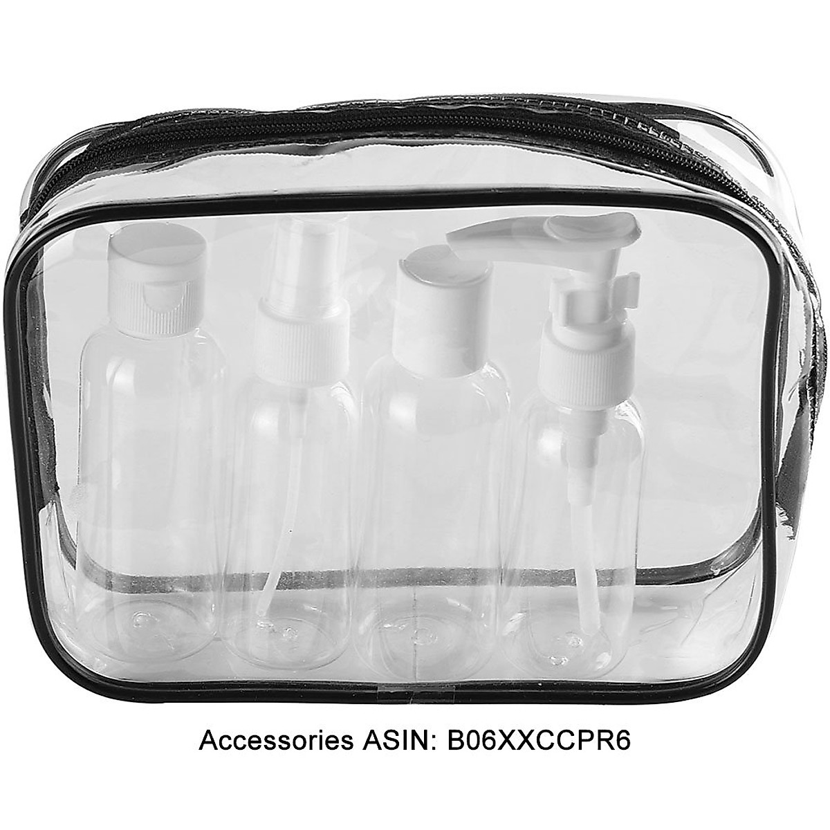 ScivoKaval Clear Carry-On Travel Toiletry Bag TSA 3 1 1 Airline Quart Bag 1 Quart Sized with Zipper for Men and Women 1 Pack