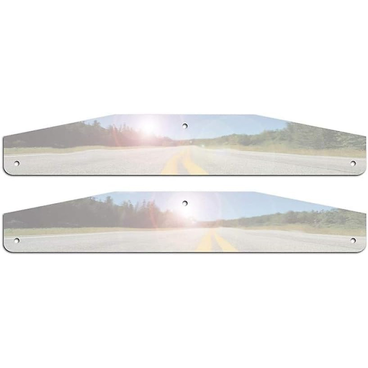 BLVD-LPF OBEY YOUR LUXURY Universal Stainless Steel Mud Flap Weights Semi Truck 24" X 4" Chrome 3 Stud Fit for 24" Wide Mud Flaps - Pair