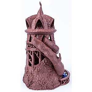 Druid Dice Tower for All Dice Sizes. Perfect Dice Roller for Dungeons and Dragons, Tabletop RPG, Miniature Games and Board Games, 3D Vikings