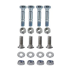 784-5580 Snow Blower Thrower Iron Made Slide Skid Plate Shoes 2 Pack Skid Shoes with Mounting Hardware Kit for MTD 784-5580-0637 Cub Cadet Yardman SnowBlower