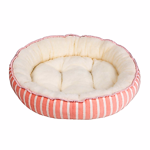 Durable Comfortable Natural Cat Dog Beds for Pet,Lovely Bear Paw Shape Dog Cats Pet Cushion Bed Warm Plush Soft Nests Kennel - Coffee S