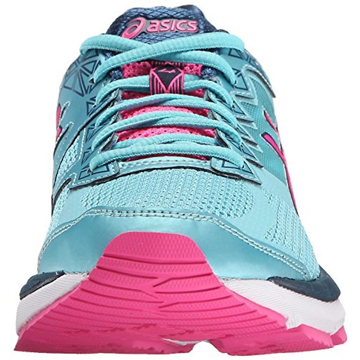 ASICS Women's GT-2000 4 Running Shoe, Turquoise/Hot Pink/Navy, 6 M US