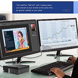 Dell OptiPlex 7060 Windows 11 Desktop Computer,Intel 8th Gen i7-8700 Hexa Core,16GB DDR4 Ram New 1TB NVMe M.2 SSD,AX210 Built-in WiFi 6E & Bluetooth 5.2,New Wireless Keyboard & Mouse (Renewed)