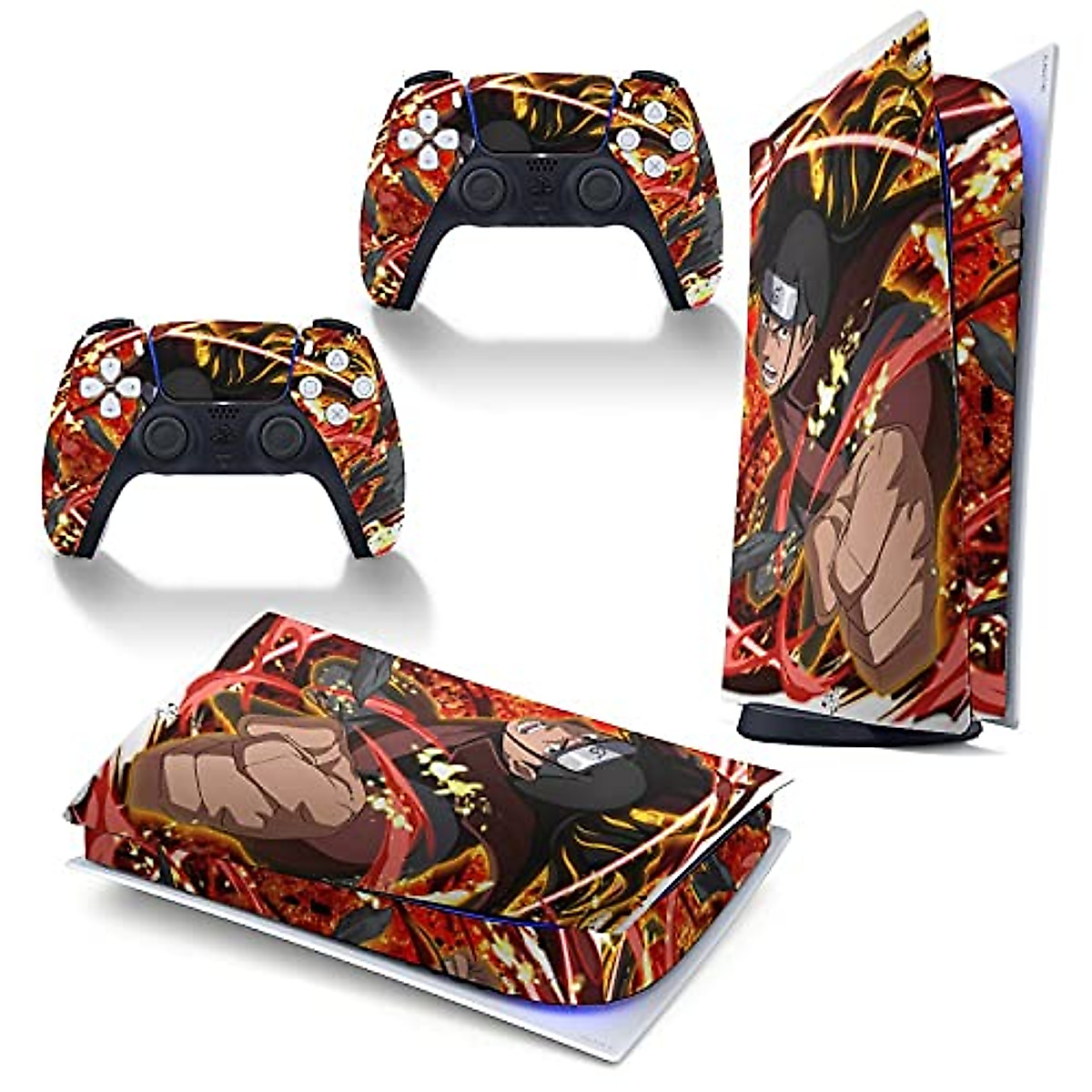 PlayStation 5 Digital edition version sticker protective cover, Naruto Senjumonama ps5 controller protective shell (compatible with ps5 Digital edition)