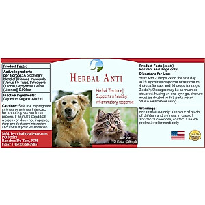 Herbal Anti for Dogs - Promotes a Normal Inflammatory Response