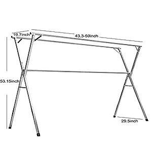 GENE KELLY Clothes Drying Rack for Laundry Free Installed Space Saving Folding Hanger Rack Heavy Duty Stainless Steel