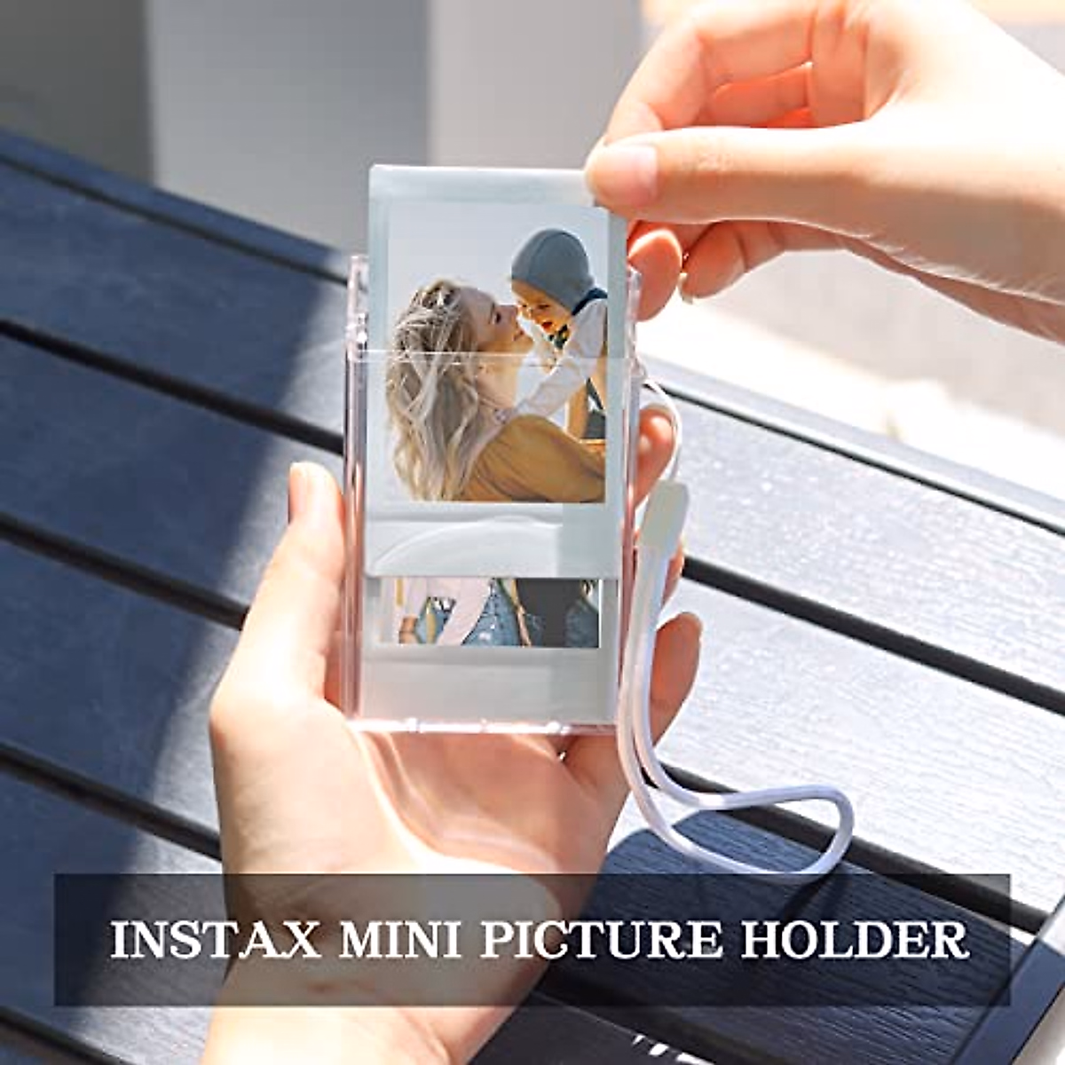 WOGOZAN Accessories for Fujifilm Instax Mini EVO Digital Hybrid Case Instant Film Camera with Photo Holder & Album & Frames, Screen Protector - Black