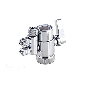 PureSec 2 Way Kitchen Faucet Diverter Valve/Splitter with Female M22(≈22mm) Thread and 1/4 OD RO Tubing outlet for Counter water Filter