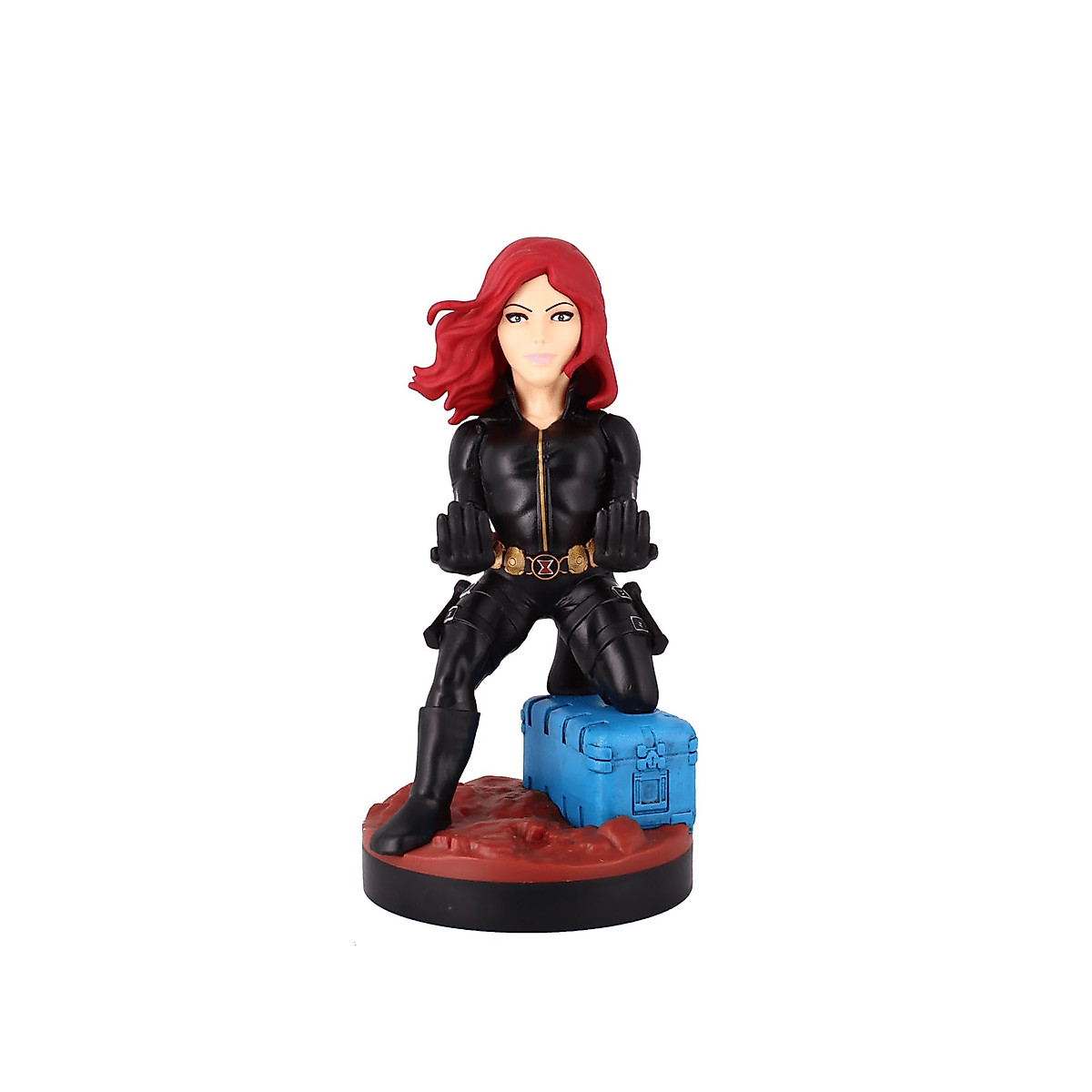 Exquisite Gaming: Marvel: Black Widow - Original Mobile Phone & Gaming Controller Holder, Device Stand, Cable Guys, Licensed Figure