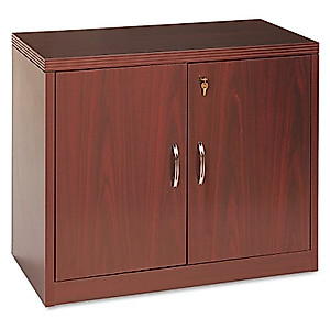 HON Valido 11500 Series 1 Shelf, 36 by 20 by 29-1/2 Storage Cabinet with Doors, Mahogany