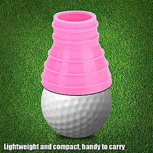 Pink Silicon Ball Pickup Suction Cup Tee Ball Retriever Sucker Grabber er Training Accessory Put On Putter Grip