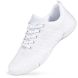 CADIDL Cheer Shoes Women White Cheerleading Shoes for Girls & Youth 6 (M) US