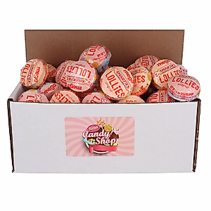 SECRET CANDY SHOP Smarties Mega Lollies Lollipops Bulk in Box, 2lb (Individually Wrapped)