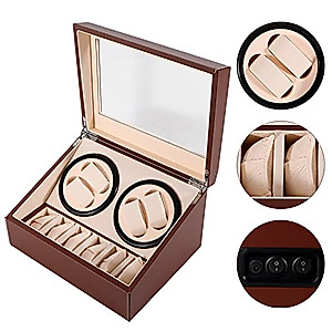 SHZICMY Automatic Watch Winder, 4+6 Automatic Watches Winders Storage Display Box Watch Winders Case