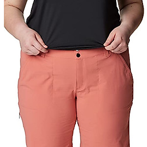 Columbia Women's Saturday Trail Long Short, Dark Coral, 12