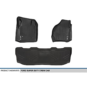 MAX LINER A0176/B0176 for 1999-2007 Ford F-250 / F-350 / F-450 Super Duty Crew Cab, Black