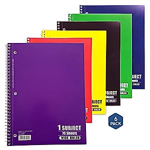 Norcom 1 subject,wide Ruled, 70 sheetbooks