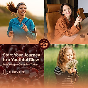 Sugar-Free Marine Collagen Gummies (90 Collagen Chews) Potent 500mg Collagen Gummy for Hair Growth, Healthier Skin & Nails, Pore Reducer & Elasticity Hydrolyzed, Gluten Free, Non-GMO, Orange Flavor