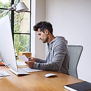 Hudada Simple Mesh Office Chair, Ergonomic Office Chair Armless Home Office Chair Adjustable Computer Chair Task Rolling Swivel Chair Black Desk Chair for Working, Meeting - Grey