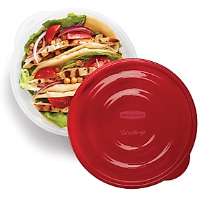 Rubbermaid TakeAlongs Food Storage Container, 5 Cup, 3 Count