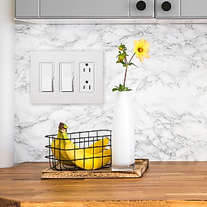 Lutron Claro 3 Gang Decorator/Rocker Wallplate, Satin, Midnight (1-Pack) | SC-3-MN