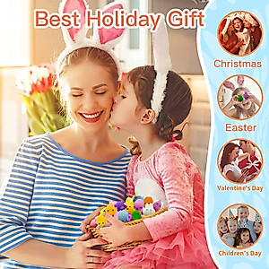 150 Pcs Kawaii Squishies, Mochi Squishy Toys for Kids Party Favors, Mini Stress Relief Toys for Easter Gift Easter Decoration Party Favors, Classroom Prizes, Birthday Gift, Goodie Bag Stuffers