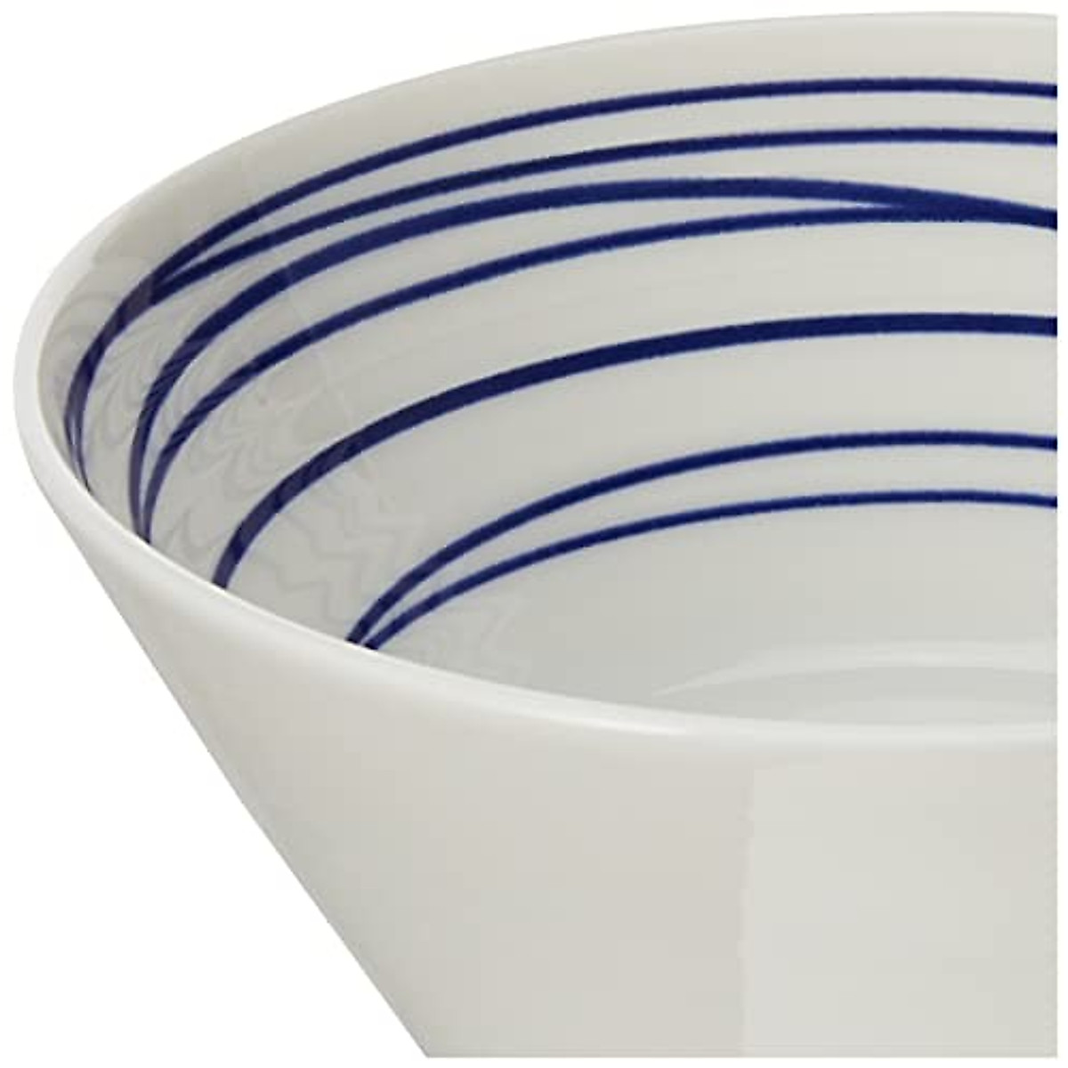 Royal Doulton Porcelain Pacific Mixed Patterns Bowls Set of 6, Blue/White, 5.9"