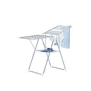 Organize It All Clothing Drying Rack | Dimensions: 61” x 24.4” x 39.8” | Laundry Accessories | Collapsible | Rust Resistant | Chrome
