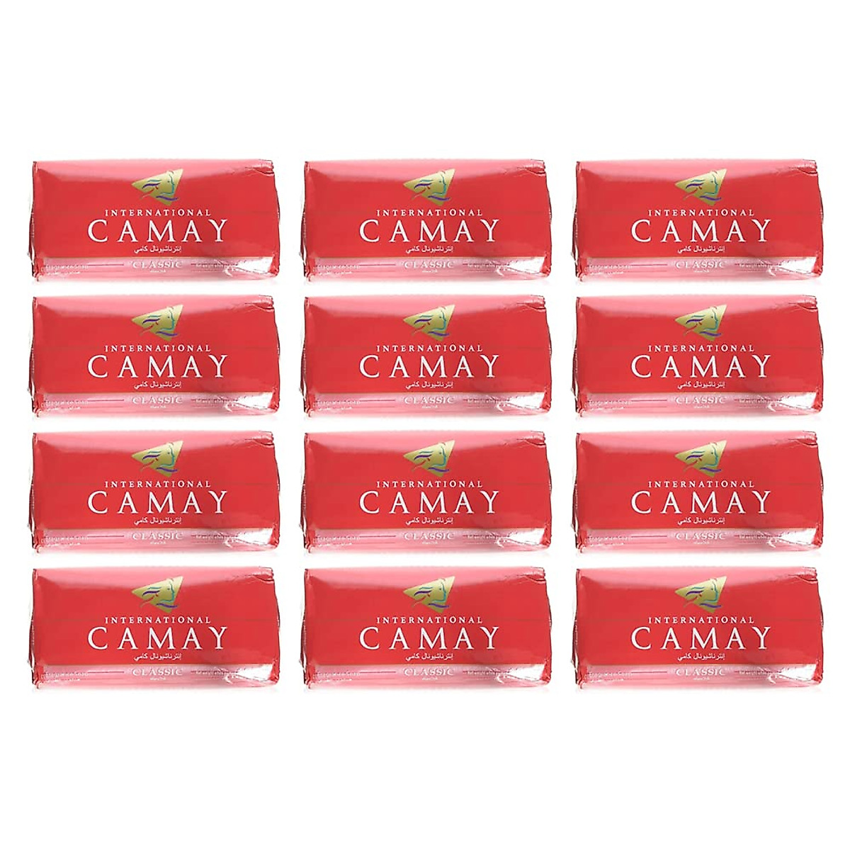 Camay Classic Bar Soap - Moisturizing Camay Classic Soap, Softly Scented Camay Body Wash , 4 Ounce Bath Bars (12 Bars)