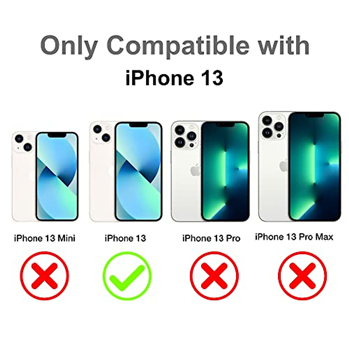 tharlet Compatible with iPhone 13 Wallet Clear Case with Card Holder, Non-Yellowing Phone Case, Precision Cut-Outs and TPU Bumper for Shock Absorption, Anti-Scratch Smudge-Proof (Matte Clear)