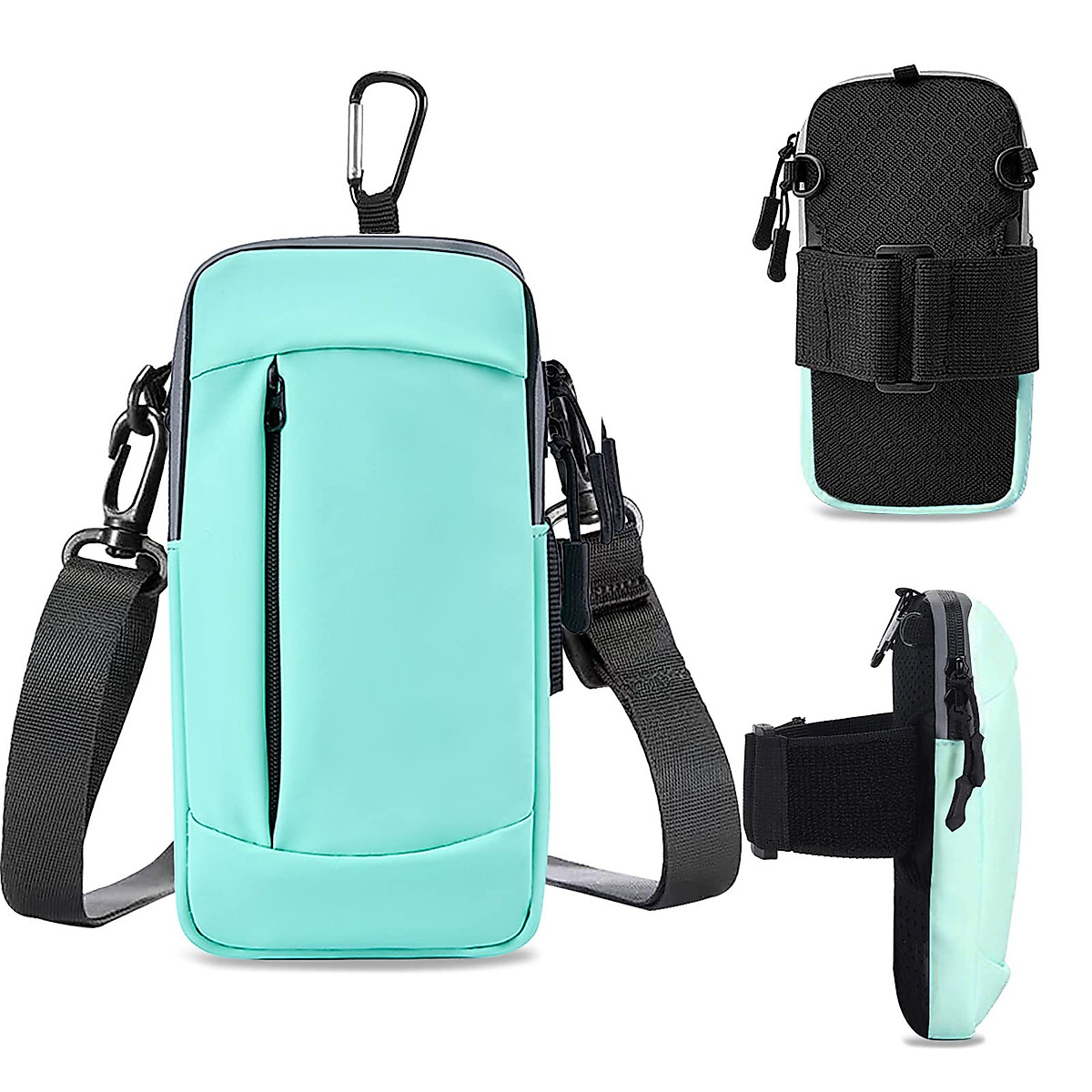 MOVOYEE Phone Holder for Running Cell Phone Purse Crossbody Bags for Women Men Kids, iPhone 11 12 13 14 15 Pro Max Xs Xr X 8 7 6 Plus SE Mini Galaxy Ultra Edge S24 S23 S22 S21 S20 Note 20 9 Arm Bands
