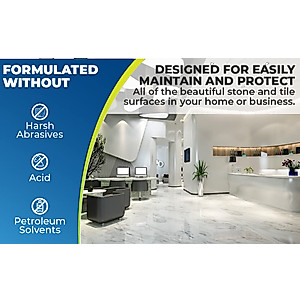 Black Diamond Stoneworks Limestone and Travertine Floor Cleaner: Natural Stone, Marble, Slate, Polished Concrete 1- Gallon AND Stone & Tile Intensive Deep Cleaner, Limestone and Travertine1-QT