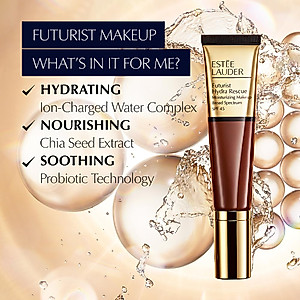 Estée Lauder Futurist Hydra Rescue Moisturizing Foundation SPF 45 for a 12-Hour Glow, 1.2 Fl Oz, 3C2 Pebble