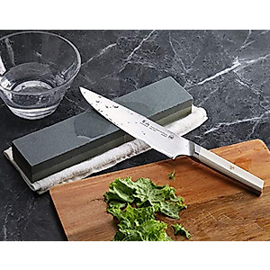 New Star Foodservice 36503 Combination Sharpening Stone Knife Sharpener, 12" x 2-1/2" x 1-1/2", Gray