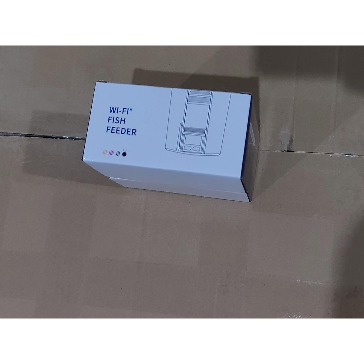 [Upgrade] WiFi Control Automatic Fish Feeder with APP Lychee Aquarium Automatic Fish Feeder, WiFi Control Auto Fish Food Dispenser for Home Office (Black)