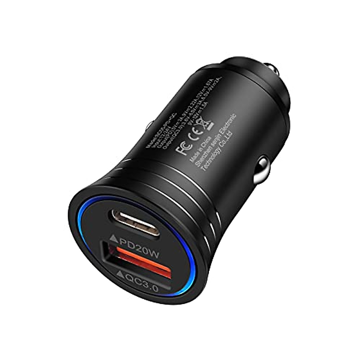USB C Car Charger, 38W Fast Charge Car Charger Adapter PD&QC 3.0 Dual Port Cigarette Lighter USB Plug for iPhone 14 13 12 11 Pro Max/Mini SE 10 XR XS X 8,Samsung Galaxy S23 S22 S21 S20 S10 S9 A13 A32