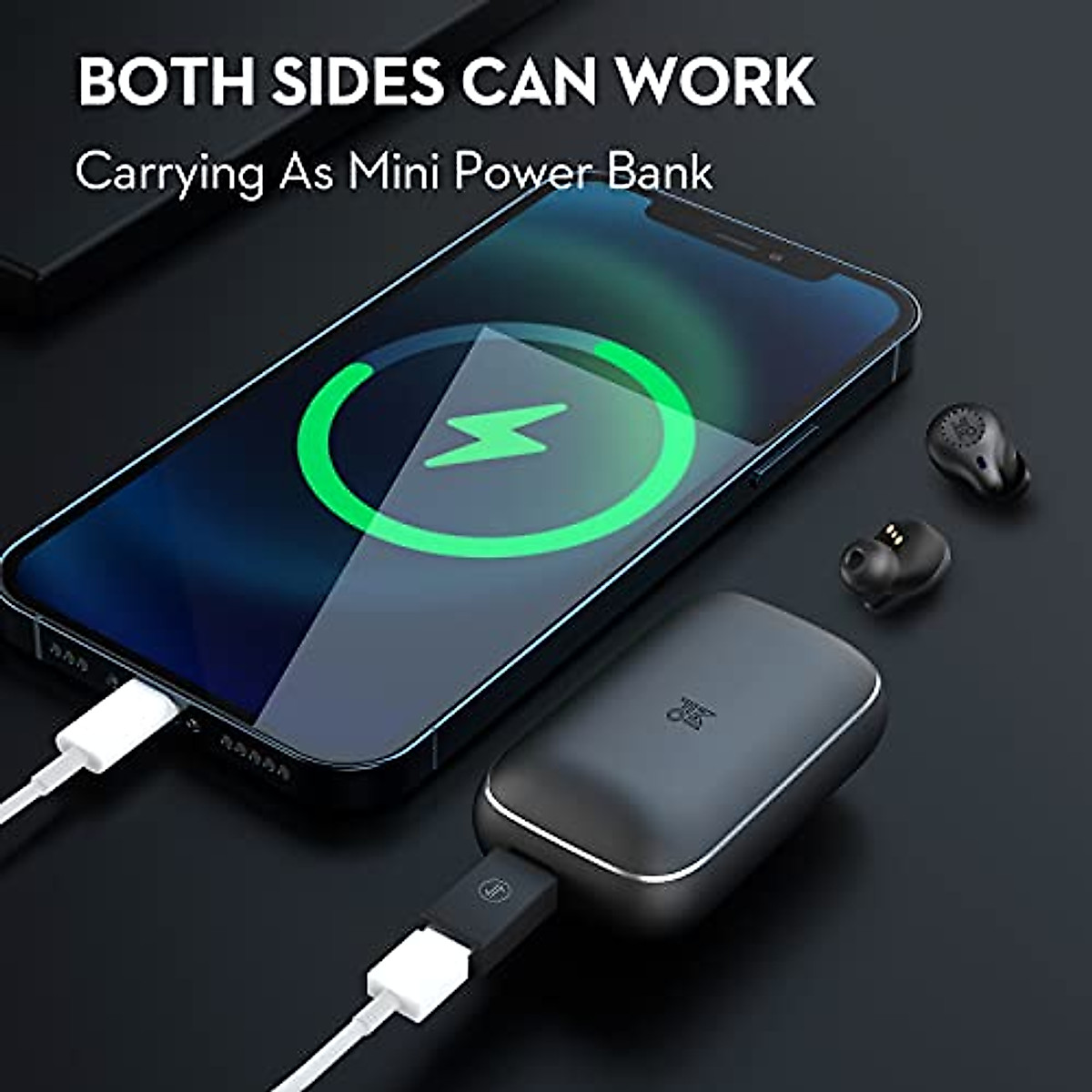 mifo O5 Gen 2 Touch Version 2023 True Wireless Earbuds with 2600mAh Charging Case Bluetooth 5.2 Sport Wireless Headphones Qualcomm CVC 8.0 Noise Cancelling IPX7 Water-Resistant Wireless Earbuds