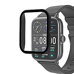 smaate Smart Watch Cases with Screen Protector for Y20GT, Compatible with WZWNEER, BANLVS, DXPICR, Bctemno Y20GT 1.7” Smartwatch, Hard PC Case with Tempered Glass, Protecting Watch Body & Screen