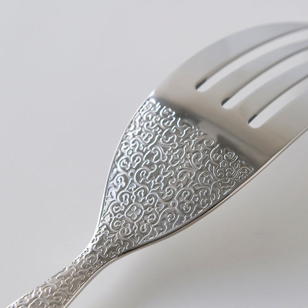Alessi Dressed Serving Fork, Silver